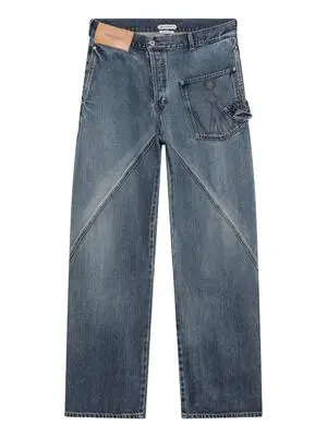 JW Anderson Mid Twisted Workwear Jeans - Blue