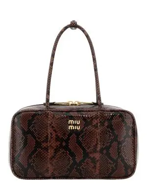 Miu Miu Printed Leather Beau Shoulder Bag - Multicolor