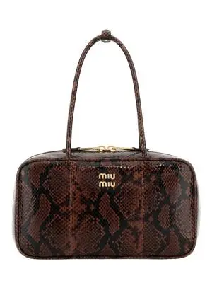 Miu Miu Printed Leather Beau Shoulder Bag - Multicolor
