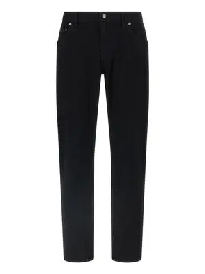 Dolce & Gabbana Logo Plaque Jeans - Black