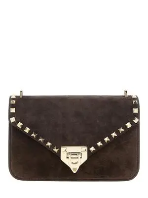 Valentino Garavani Rockstud' Small Shoulder Bag - Brown