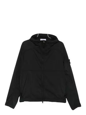 Stone Island STONE ISLAND Hooded Zip-Up Coat Multicolor