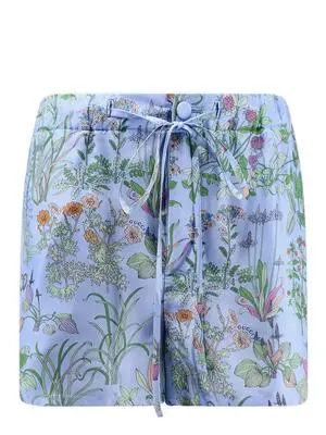 Gucci Printed Silk Shorts - Multicolor