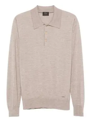 Brioni Cashmere And Silk Polo Shirt - Multicolor