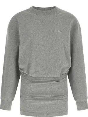 Attico The Attico Draped Mini Dress Gray
