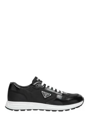 Prada Prax 01 Sneakers In Re-nylon And Brushed Leather - Black