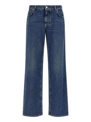 Dolce & Gabbana Wide Leg Jeans - Blue