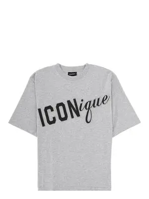 Dsquared2 T-shirt Con Stampa - Gray