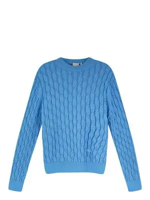 Dior Cotton Sweater With Braided Processing - Multicolor