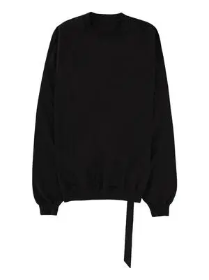 Rick Owens Cotton Crewneck - Black