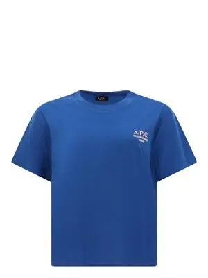A.p.c. Logo T-shirt - Blue