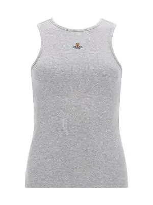 VIVIENNE WESTWOOD Tops With Logo - Gray