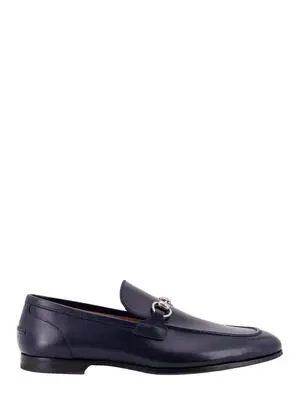 Gucci GUCCI Leather Loafer With Horsebit Blue