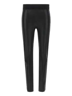 Brunello Cucinelli Stretch Nappa Leather Leggings - Black