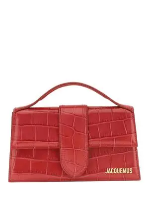 Jacquemus Le Grand Bambino Leather Top Handle Bag - Red