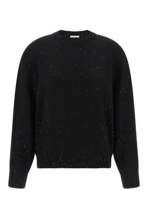 Brunello Cucinelli BRUNELLO CUCINELLI Diamante Cashmere And Silk Sequined Sweater Black