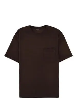 LEMAIRE Lemaire Men T-Shirt Con Taschino Brown