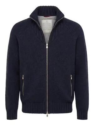 Brunello Cucinelli Cashmere Padded Blouson Jacket - Multicolor