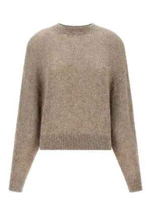 Brunello Cucinelli Diamante Sequin-embellished Knit Sweater - Cream