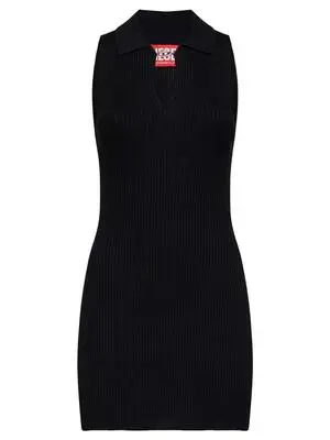 DIESEL® Ribbed Knit Mini Dress - Multicolor