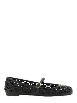 Valentino Garavani Ondette Ballerina Flats - Black