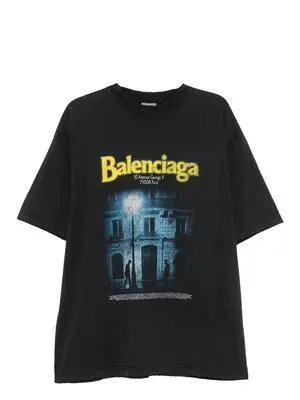 Balenciaga The Address Cotton T-shirt - Multicolor