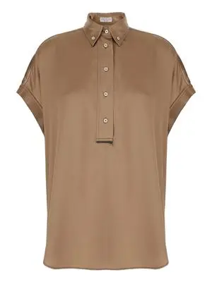 Brunello Cucinelli Silk Blend Shirt - Multicolor
