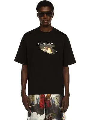 Off-White Paint Arrow Skate Logo T-shirt - Black