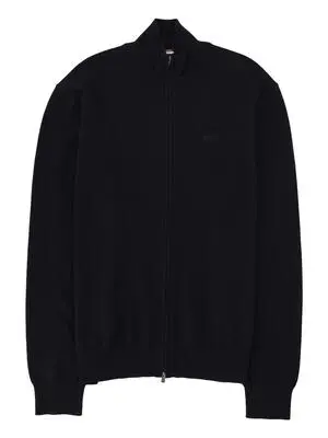 BOSS Cardigan With Logo - Blue