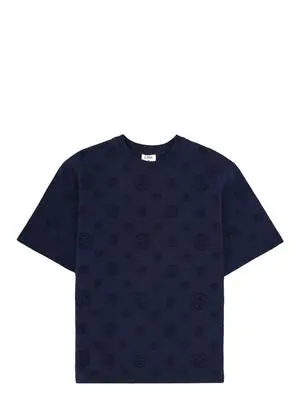 Casablanca T-shirt With Monogram Details - Blue
