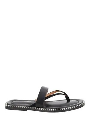 Dries Van Noten Leather Sandal - Black