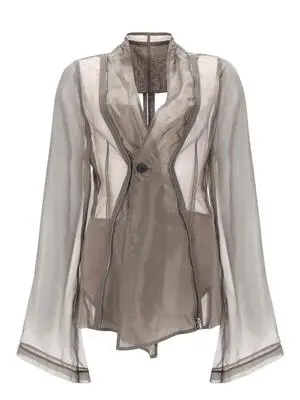 Rick Owens RICK OWENS Single-Breasted Jacket Gray