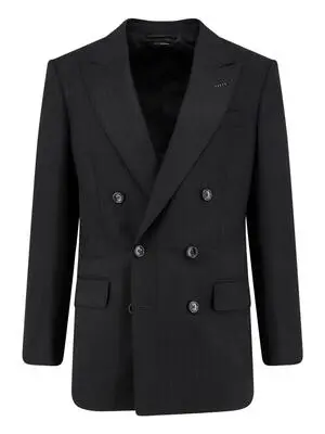 TOM FORD Atticus Wool Blazer - Black