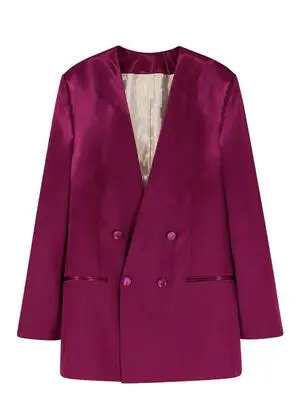 Alberta Ferretti Satin Blazer - Multicolor