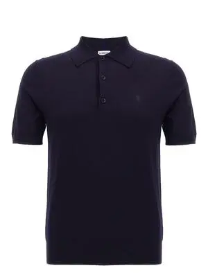 Burberry Wool Polo Shirt - Blue