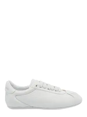 Dolce & Gabbana Leather Soft Ballet Sneakers - White