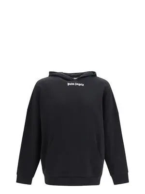 Palm Angels Classic Logo Over Hoodie - Black