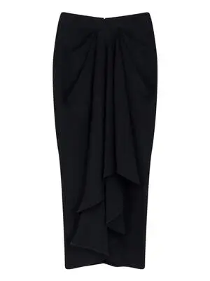 Givenchy GIVENCHY Draped Midi Skirt Black