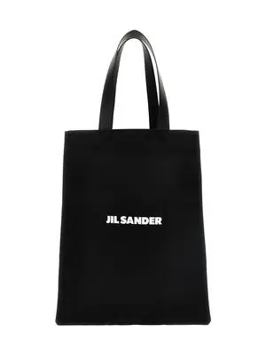 JIL SANDER Flat Shopper Bag - Black