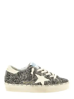 GOLDEN GOOSE Hi Star Animal Print Leather Sneakers - Multicolor