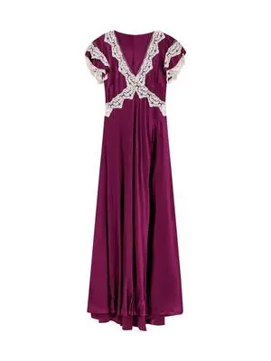 Alberta Ferretti Viscose Long Dress - Multicolor