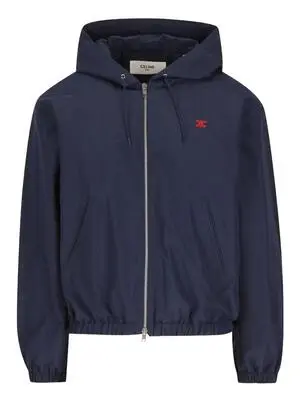 Celine Nylon Windbreaker With Triomphe Embroidery - Multicolor