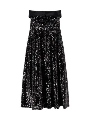 Alberta Ferretti ALBERTA FERRETTI Sequined A-Line Dress Multicolor