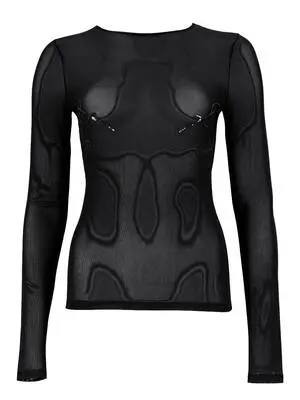 JEAN PAUL GAULTIER JEAN PAUL GAULTIER Long Sleeve Top Black