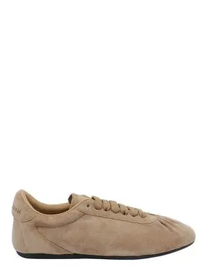 Dolce & Gabbana Suede Soft Ballet Sneakers - Cream