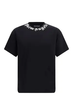 Palm Angels Logo Crewneck T-shirt - Black