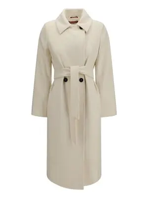 Max Mara Double-breasted Wool Coat - White