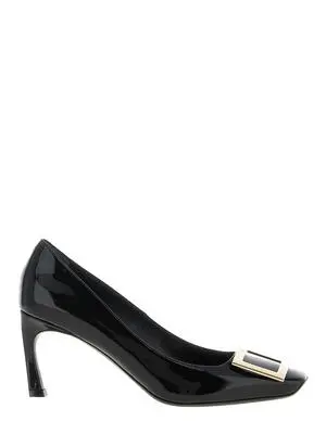 ROGER VIVIER Trompette Patent Leather Pumps - Black
