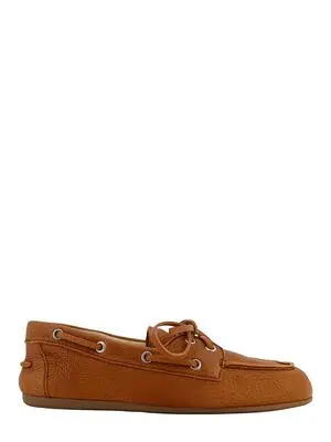 Miu Miu MIU MIU Vintage Effect Leather Loafers Multicolor