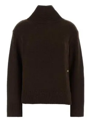 GANNI Wool And Yak Sweater - Brown